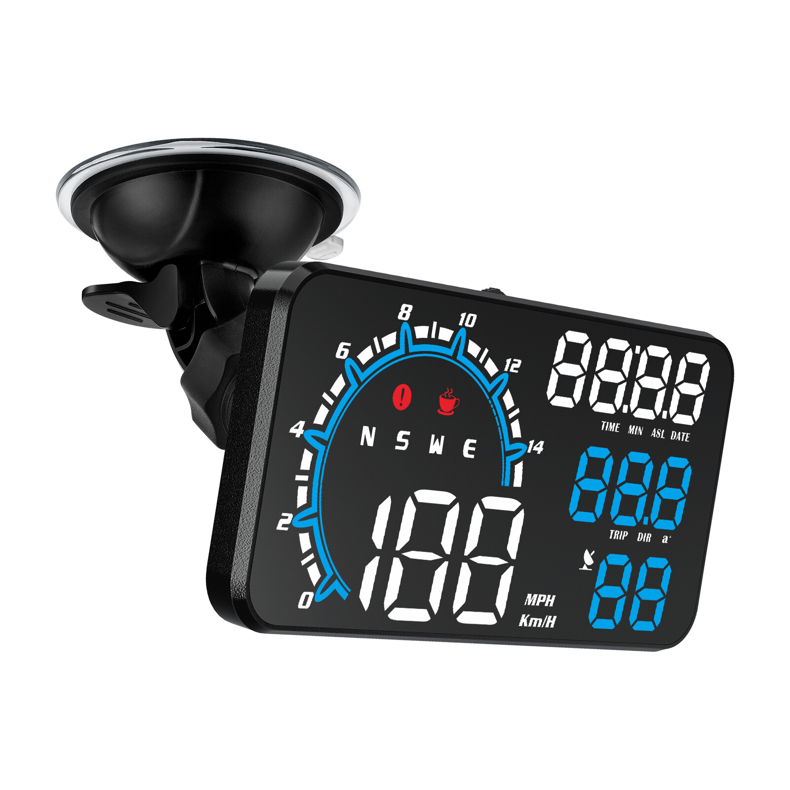 5.8" Car Digital Speedometer Head Up Display GPS HUD Odometer Overspeed ...
