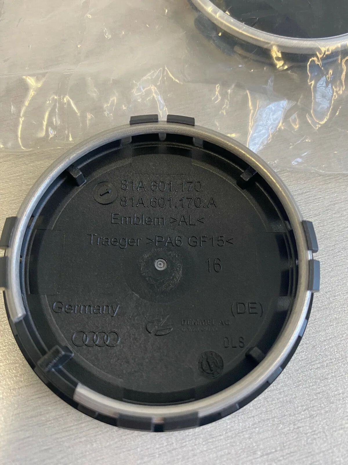 New Original Audi Rim Cover Hub Caps Cover 60mm 81A.601.170.A 5 | eBay