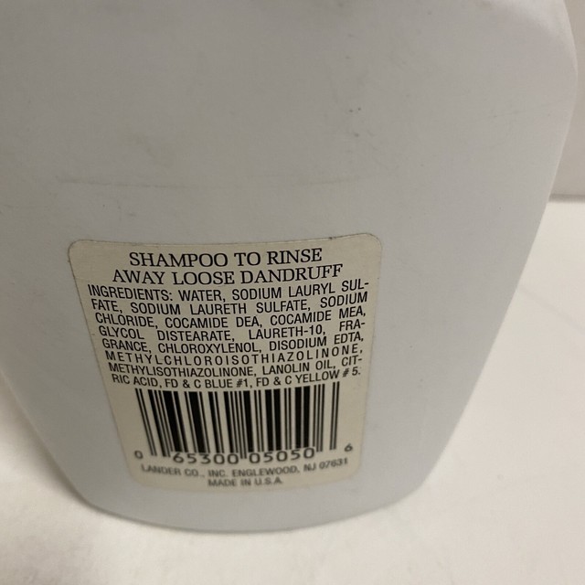 Lander Shampoo to Rinse Away Loose Dandruff Vintage RARE HTF for sale ...