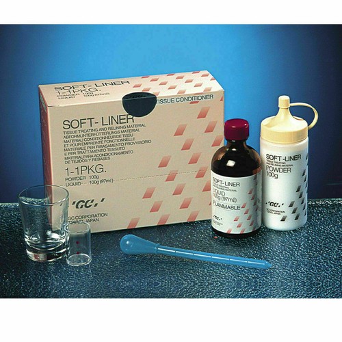 GC Soft Liner Tissue Conditioner Acrylic Temporary Denture Relining ...