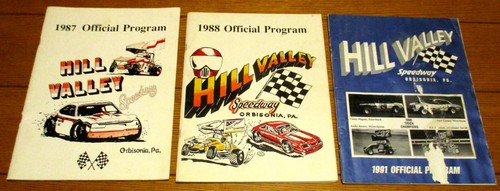 Hill Valley Speedway Official Program Lot (3 Different) 1987 -- 1991 ...