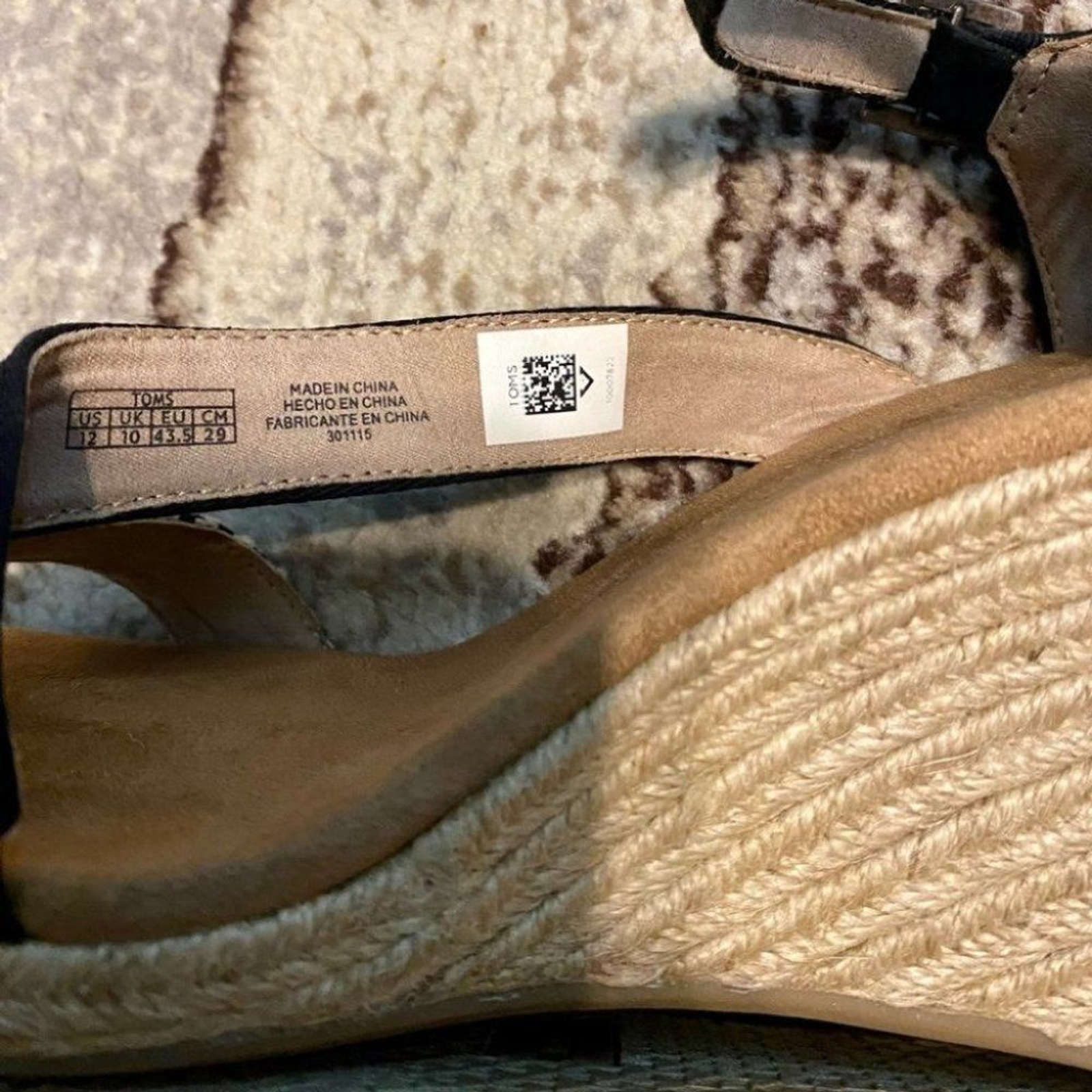 Toms Clarissa Woven Rope Ankle-High Canvas Sandal - Gem