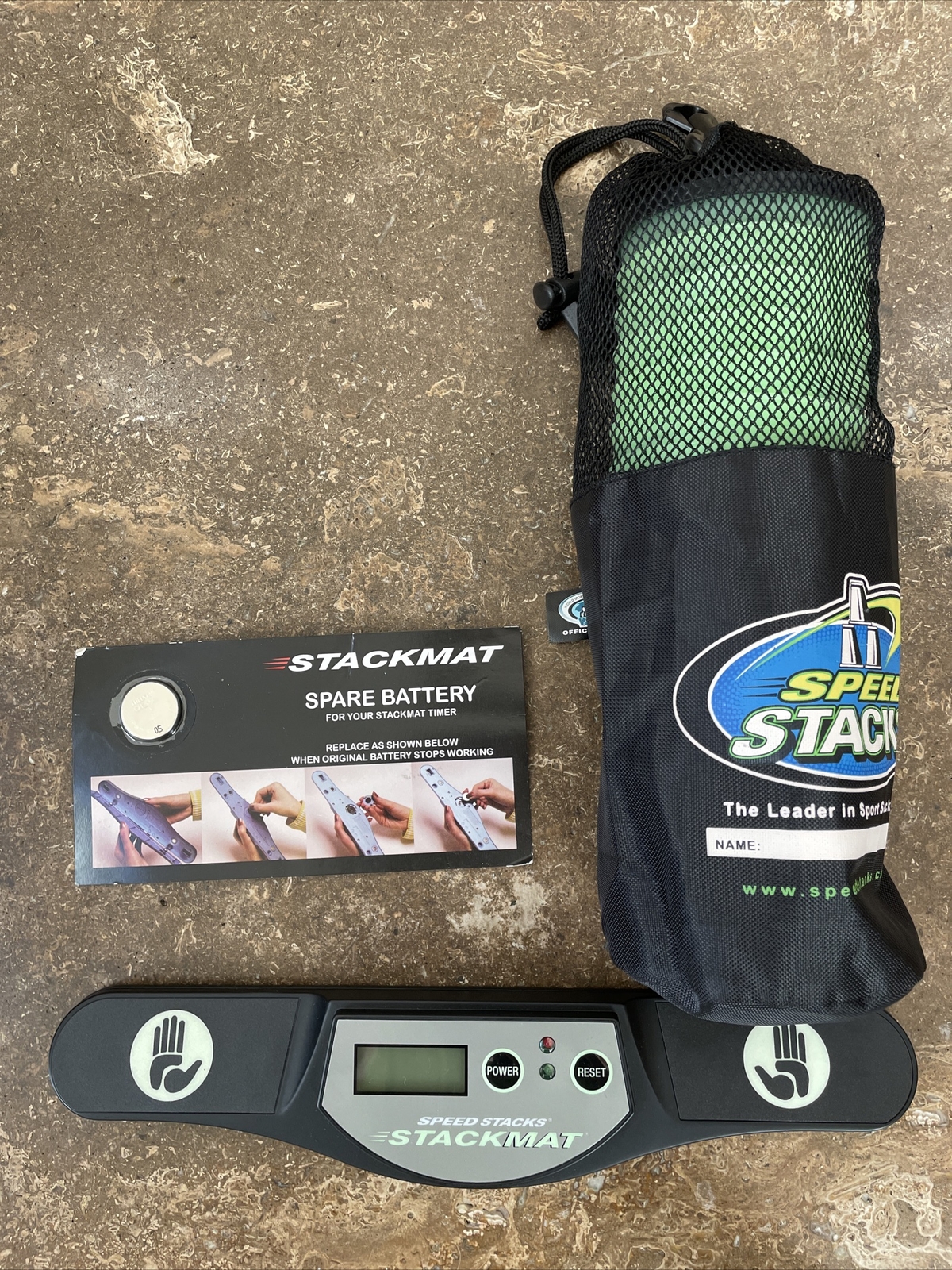 WSSA SPEED STACKS STACK SET 12 CUPS with Case Play MAT, Electronic ...