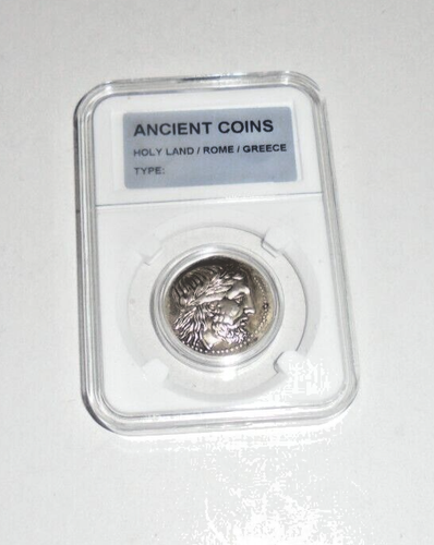 Ancient Holy Land Relic Greek King Silver Coin Specimen Artifact ...