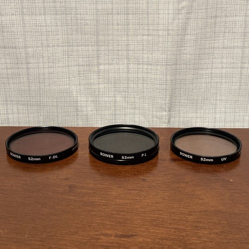 52mm Bower 3-Piece Multi-Coated HD Filters (UV/PL/F-DL) | eBay