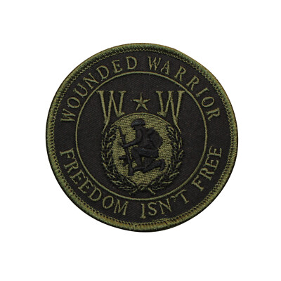 WW Wounded Warrior Freedom Isn't Free Embroidered Iron On Patch - 147-V ...