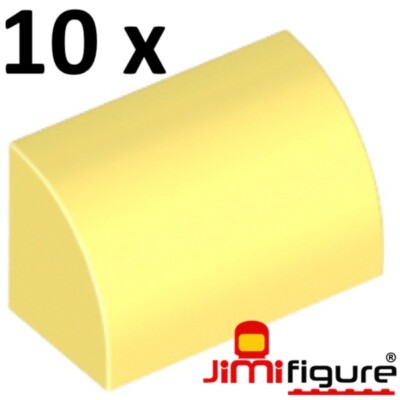 NEW 10 x LEGO Curved Slope 1x2x1 Bright Light Yellow 37352 Genuine Bulk ...