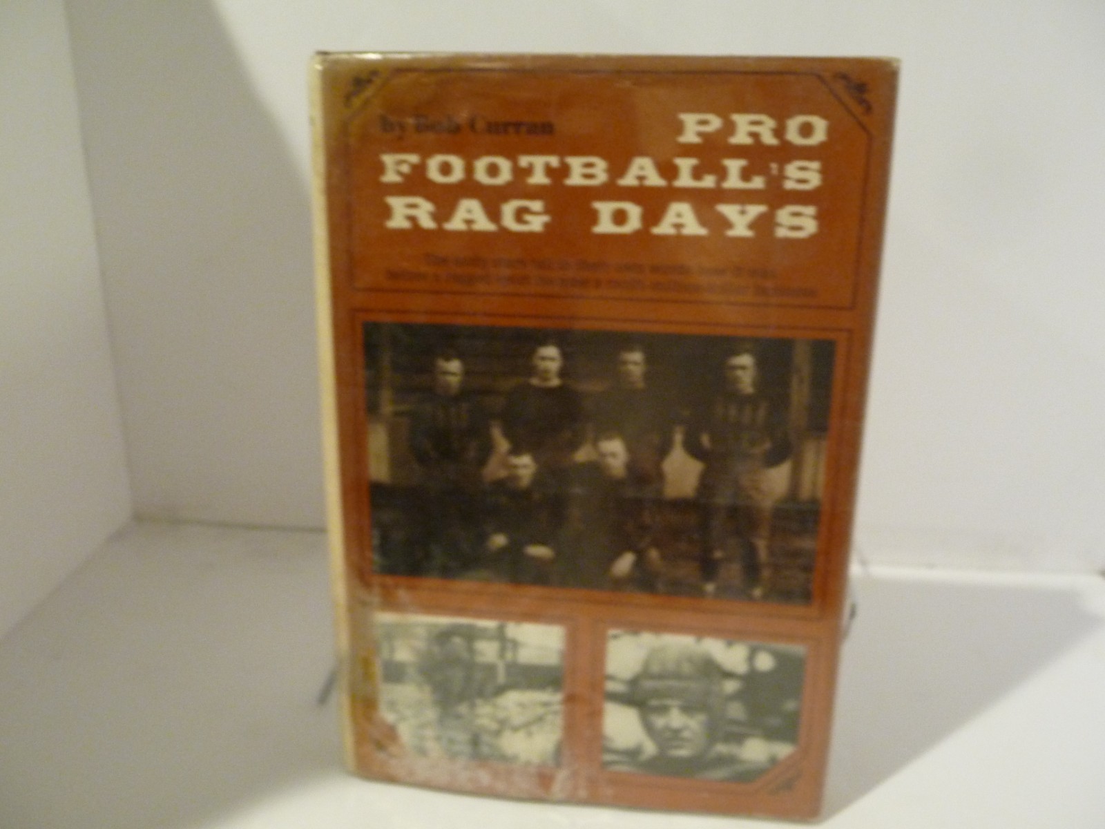 PRO FOOTBALL'S RAG DAYS BOOK BY BOB CURRAN 1969 HARDCOVER FAIR COND ...