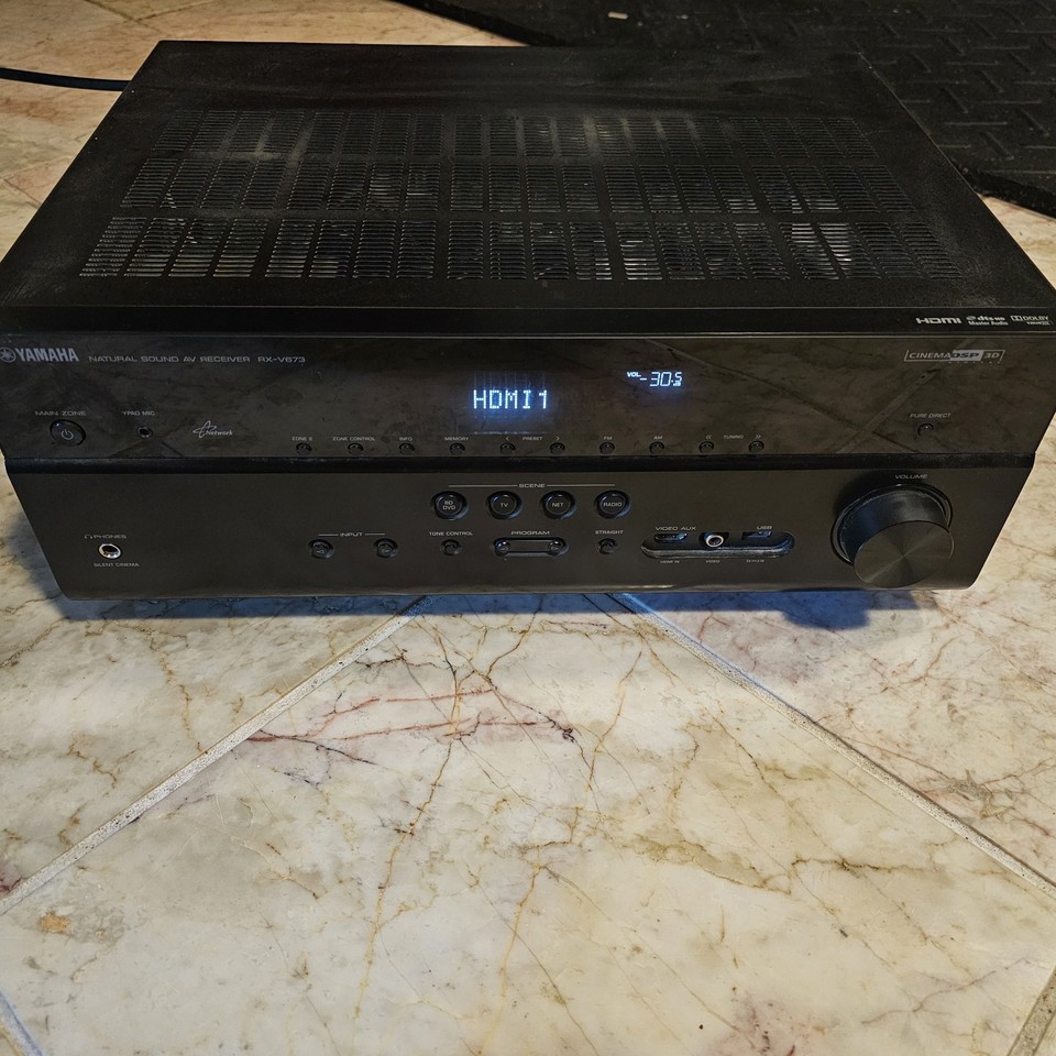 Yamaha RX-V673 Natural Sound AV Receiver 7.2 Channel - Tested No Remote ...
