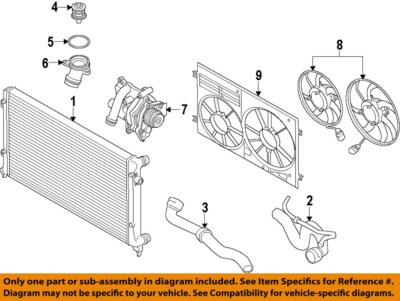 AUDI OEM 12-17 A6-Engine Cooling Fan Motor 8K0959455S | eBay