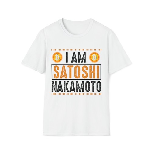 I Am Satoshi Nakamoto Bitcoin BTC Unisex Cotton Crewneck T-Shirt | eBay