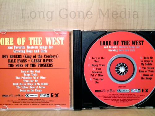 Lore Of The West by Roy Rogers, Dale Evans, Gabby Hayes (CD, Remainder ...
