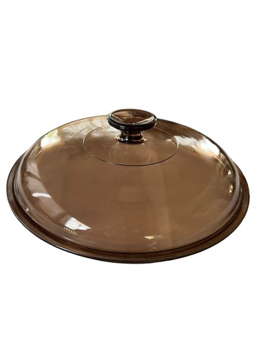 Pyrex Smokey Amber Glass Round Lid 11 inches #5 | eBay