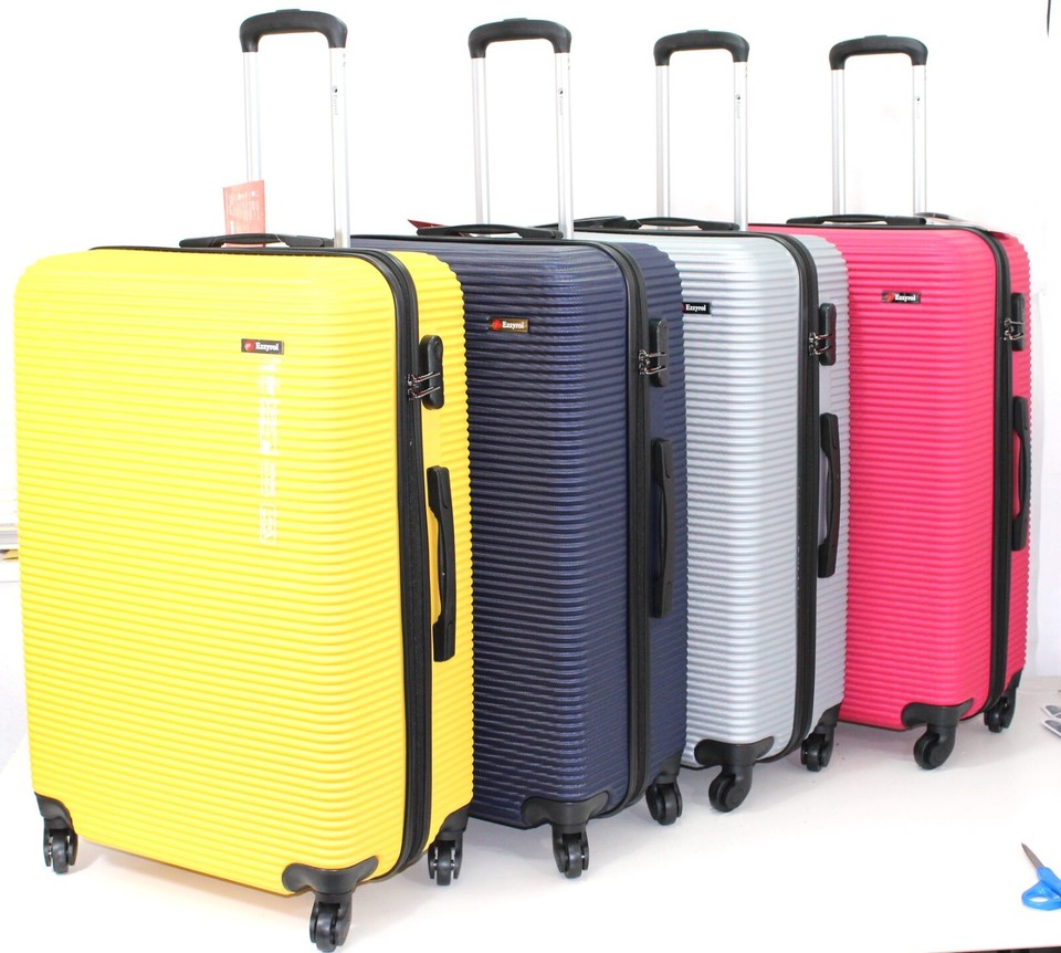XL Large Suitcase 4 Wheel MEDIUM Lightweight ABS Hard Shell Luggage ...