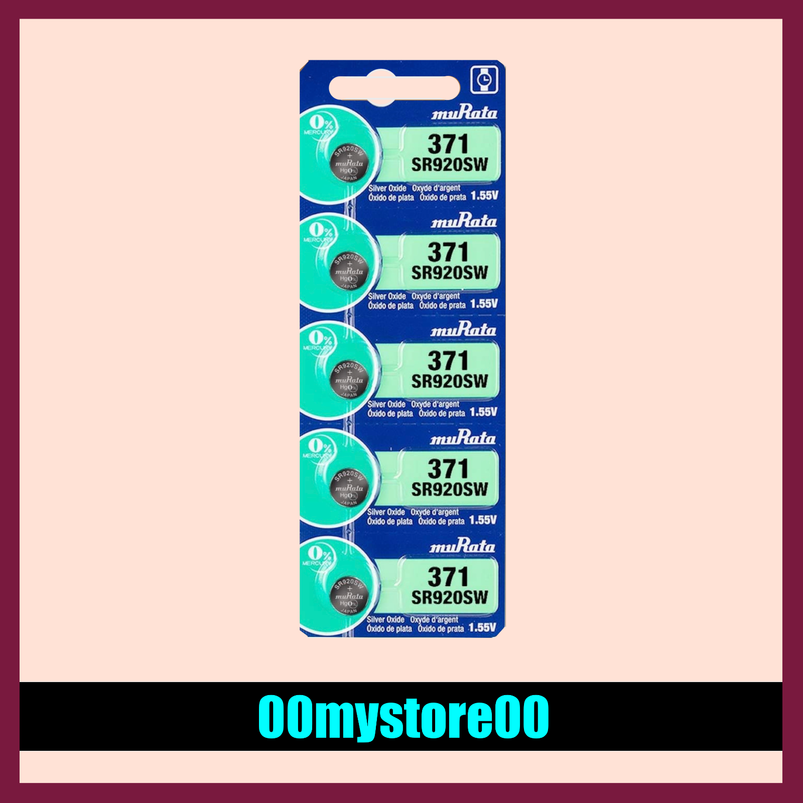 [Exp 10/2026] 5 Murata/Sony 371 370 SR920W SR920SW Watch Battery Ships ...