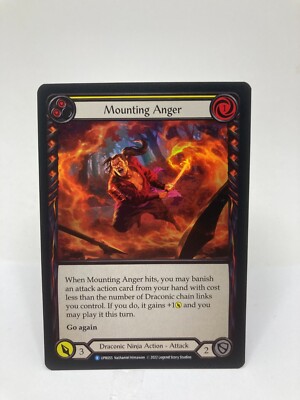 Mounting Anger NM/M* FOIL Uprising - Flesh And Blood 055 FAB YELLOW ...
