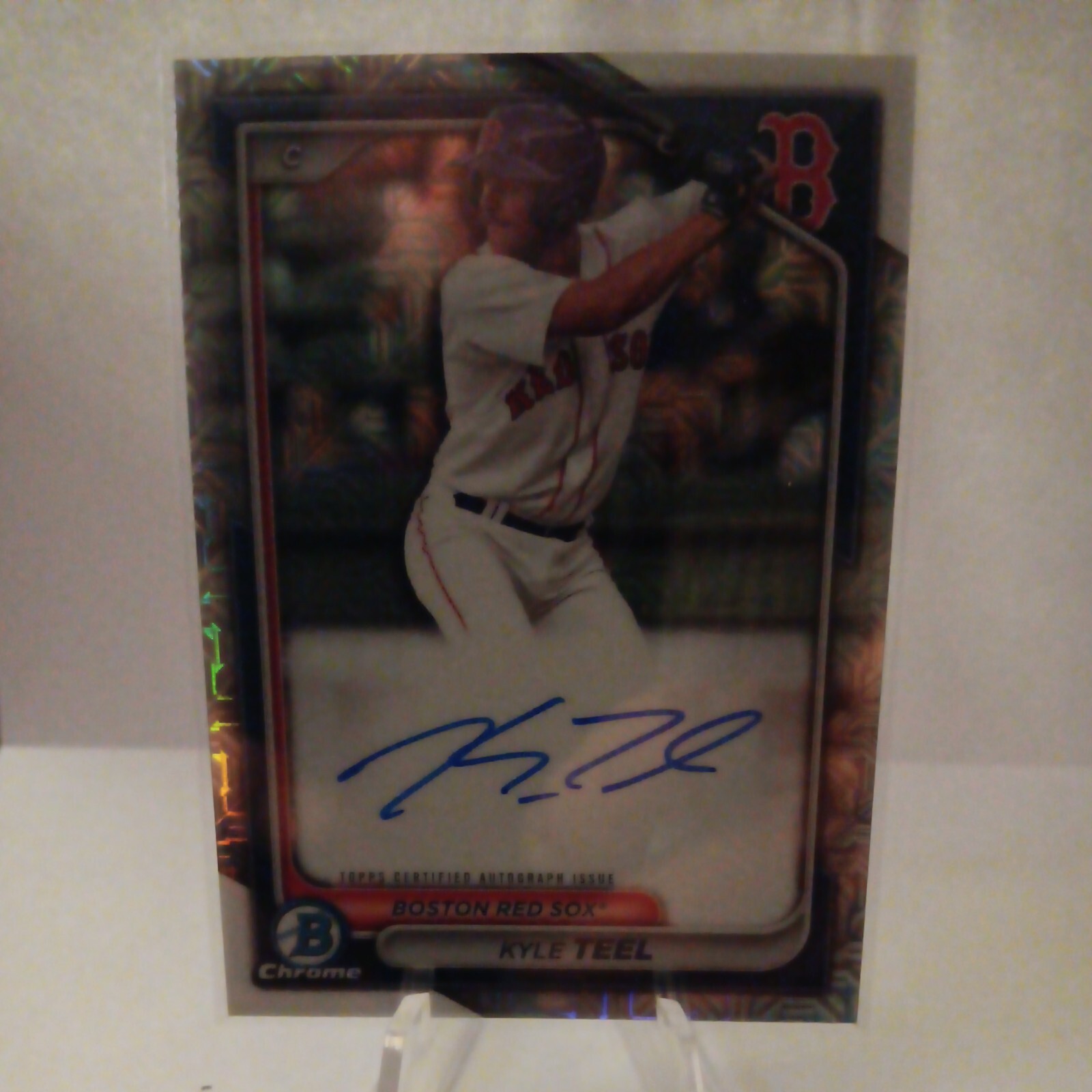 2024 Bowman Mega Box #BMA-KT Kyle Teel Chrome Mojo Refractor Auto Red Sox | eBay