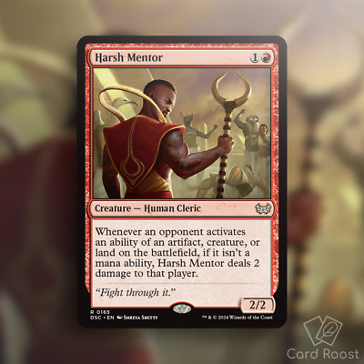 MTG Magic Harsh Mentor 0165 Commander: Duskmourn: House of Horror DSC ...