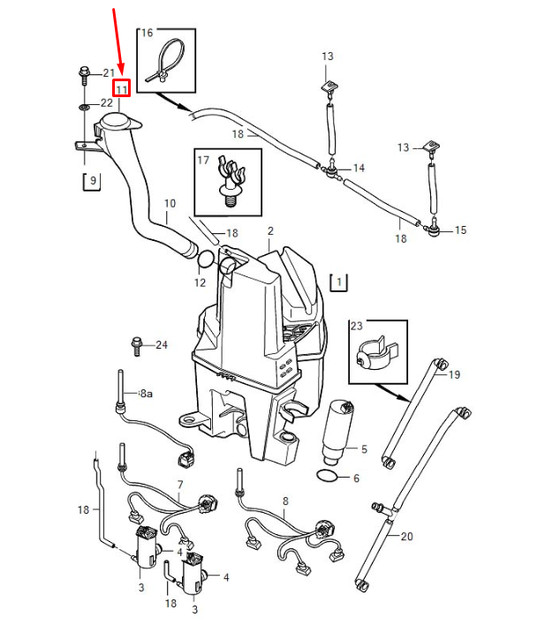 Volvo Xc90 Mk1 Washer Fluid Reservoir Cap 30699987 OEM for sale online ...