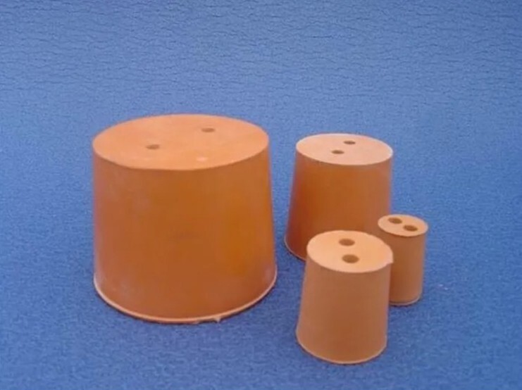 Rubber Bung Stopper 18mm tapering to 15mm 2 holes | eBay UK