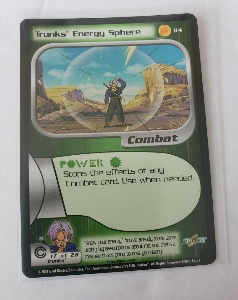 Dragon Ball Z CCG - Trunks Saga (2001) - You Pick (individual cards ...