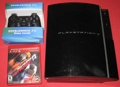 PS3 40GB Console + Brand New Controller + Need For Speed / TESTED ...