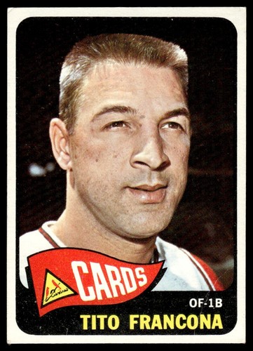 1965 Topps Tito Francona St. Louis Cardinals #256 | eBay