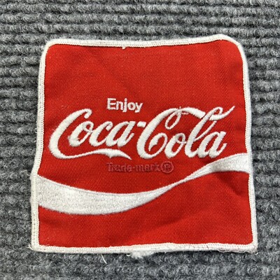 Vintage Coca-Cola Red Square Patch Sew-On VTG "Enjoy Coca-Cola" VTG | eBay