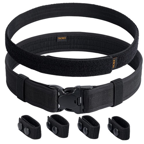 Duty Belt w/Hook Lining 4 Keepers 2" Police Law Enforcement Officer ...