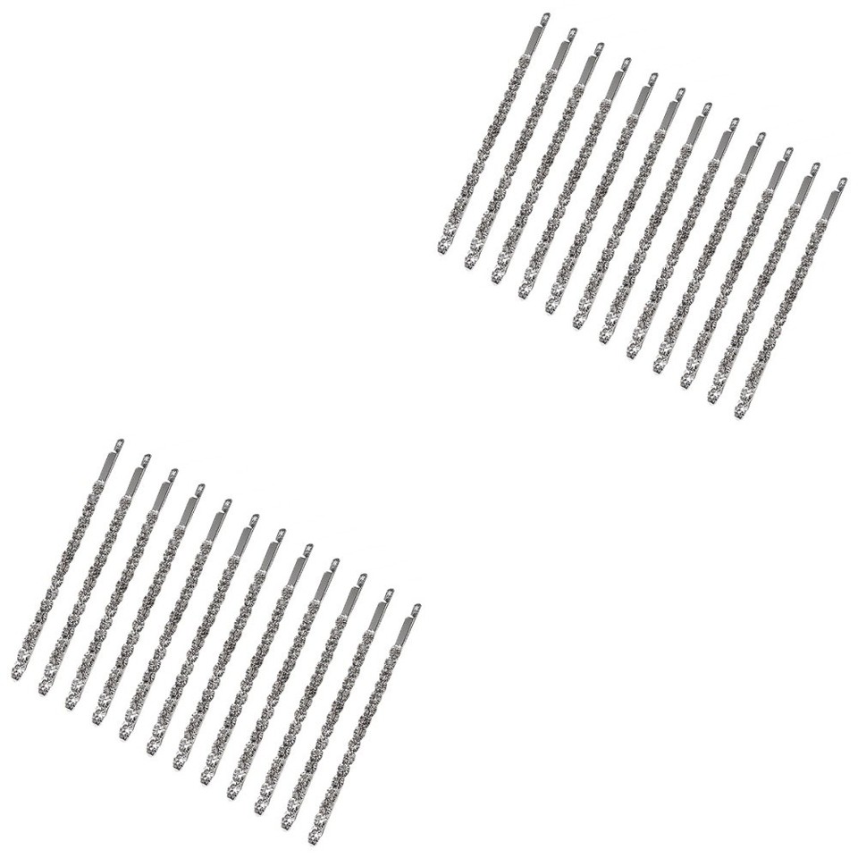 2 Count Rhinestone Hair Clip Hairpins Ornaments for Bride | eBay UK