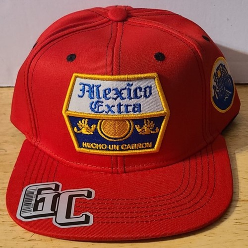 MEXICO EXTRA HECHO UN CABRON CORONA FUNNY SNAPBACK BASEBALL CAP ( RED ...