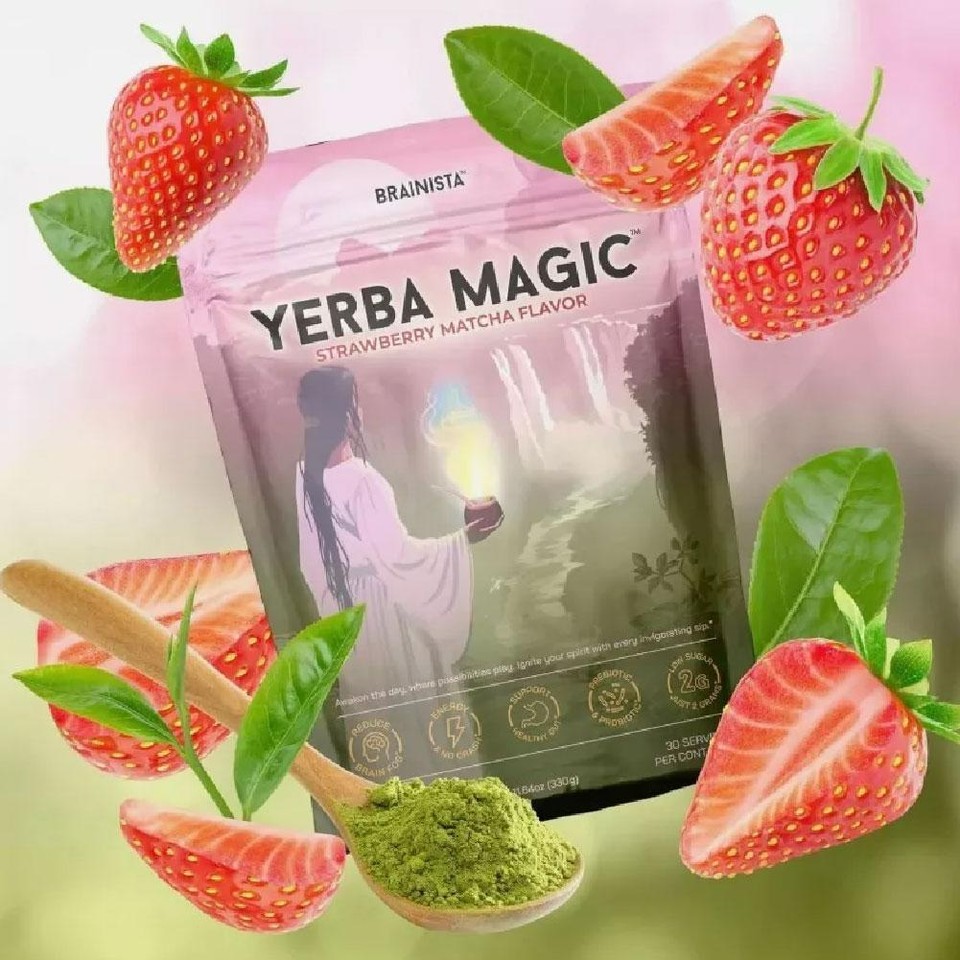 Yerba Magic Yerba Mate Instant Tea Powder - Peach Mango/Strawberry ...