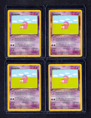 Pokemon GRIMER LOT OF 4 1ST EDITION 48/62 Fossil Base Set Appear Never ...