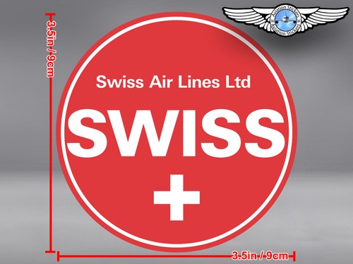 SWISS AIR LINES ROUND LOGO DECAL / STICKER | eBay