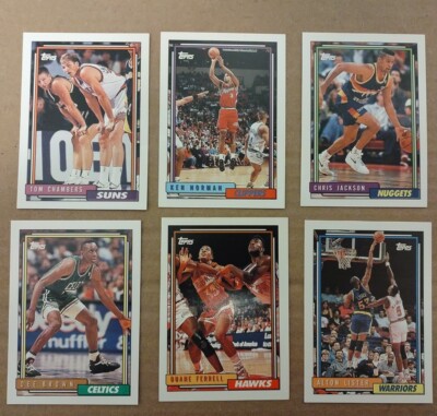 1992 Topps Basketball Cards U-Pick singles $1.25 ea. #201-396 FREE ...