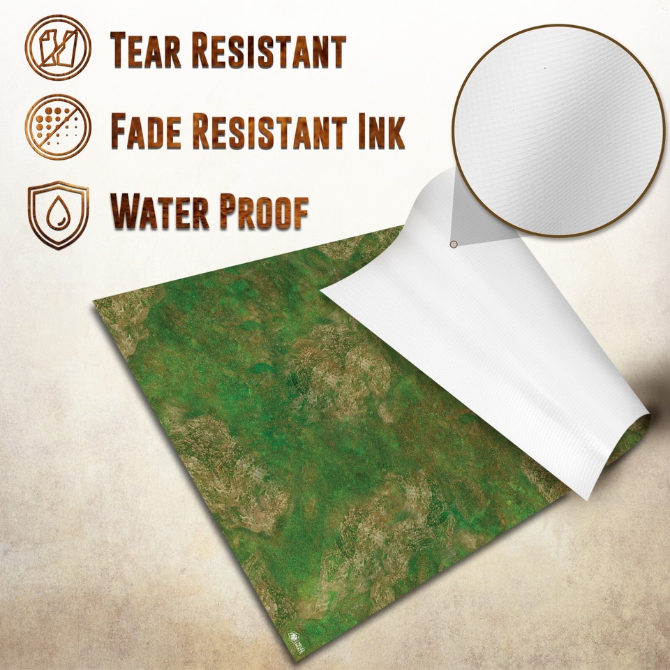 Battle Game Mat for DND - [48" x 72"] Wargaming Tabletop Map - Gaming ...