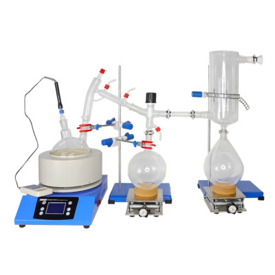 2L Lab Short Path Distillation Kit Essential Oil Extractor Distilling ...