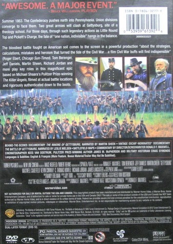 Martin Sheen: "GETTYSBURG" (2 DVD-Set, Widescreen, 1993) | eBay