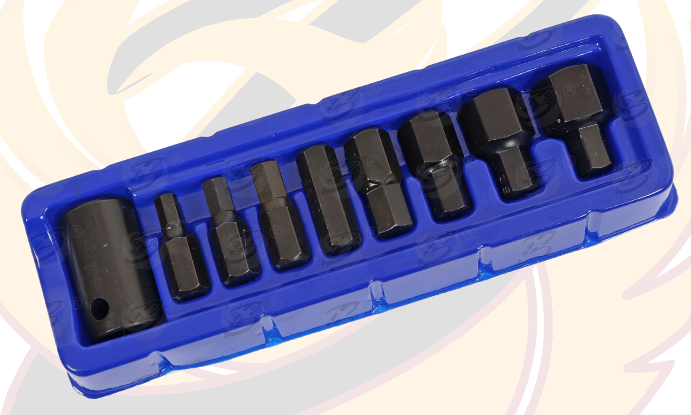 US PRO IMPACT HEX BIT Sockets Set 1/2" Drive Impact 6 Sided Sockets H6 ...