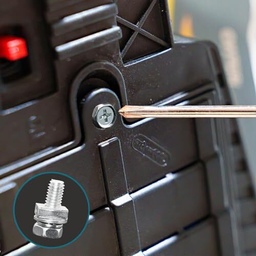 80 PCS Bolts and Nuts Kit Motorcycle Battery Bolts and Nuts M6 ...