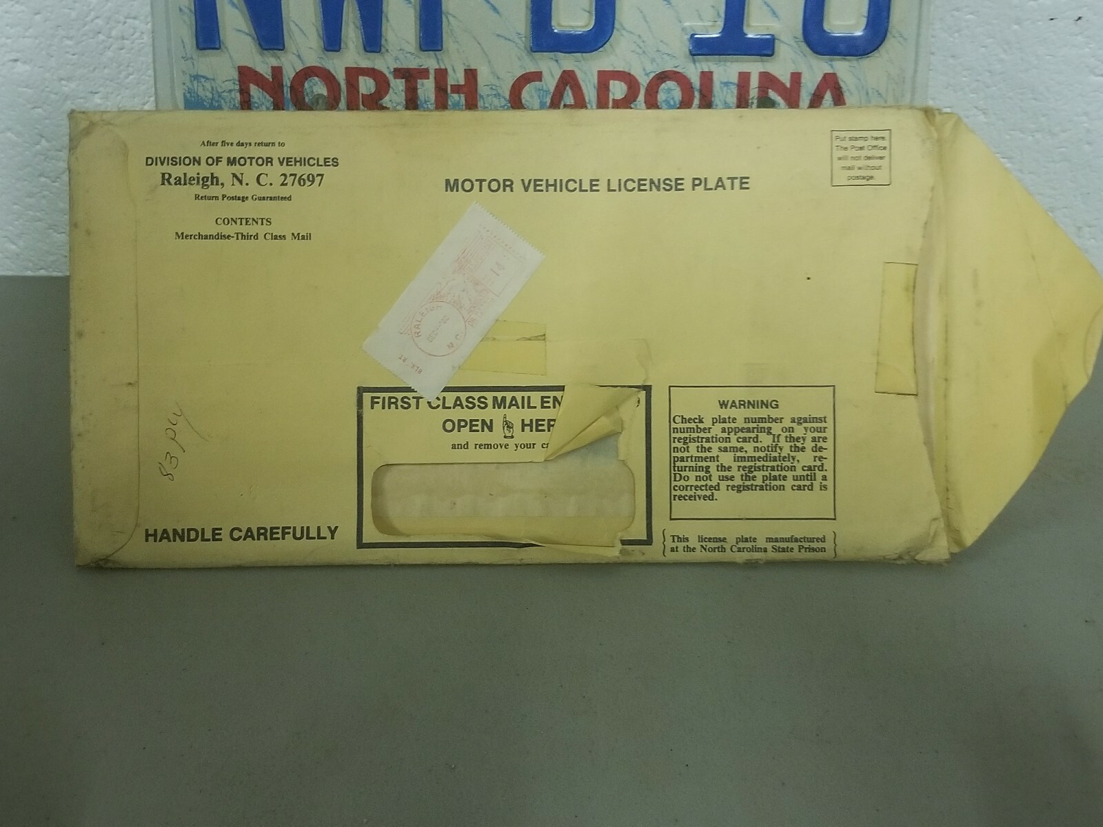 1982 NWFD 16 & 17 FIREMAN LICENSE PLATE TAG Fire Fighter NORTH ...