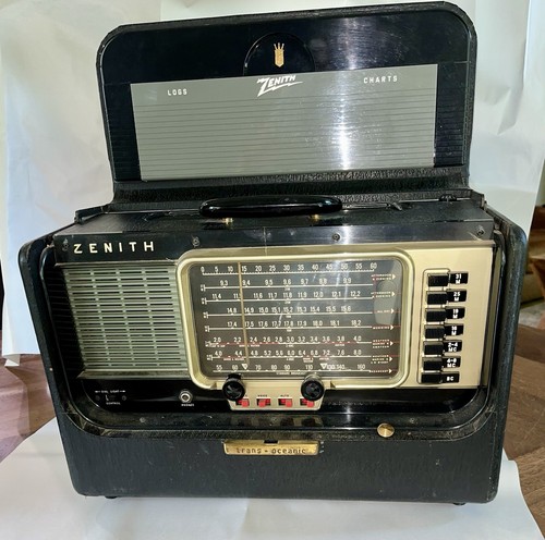 Vintage Zenith Trans-Oceanic Y600 Portable Tube Radio | eBay