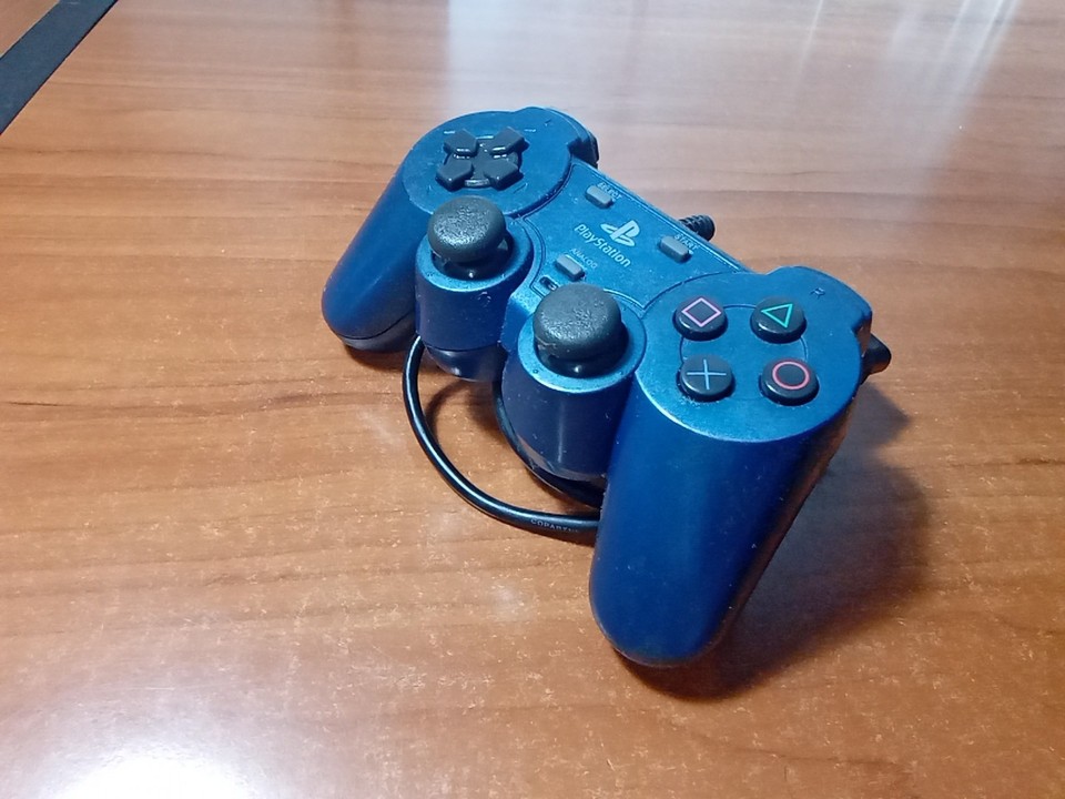 PlayStation 2 Katana PS2 Analog Force 2 Controller - Blue KT2-0101 ...