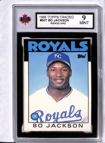 1986-87 Topps Traded Bo Jackson Rookie KSA 9 (DP) #50T | eBay
