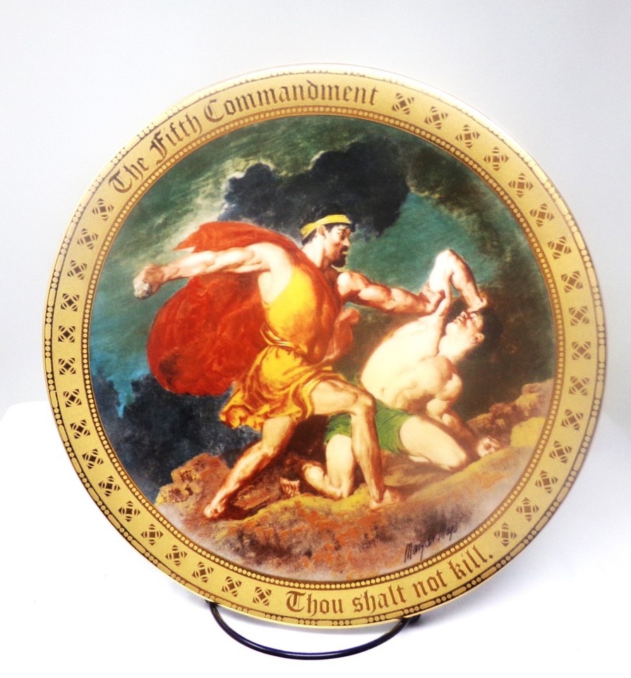 The Ten Commandment Plate Collection "You Shalt Not Kill " #5 By Y ...