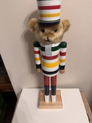 Rare HBC Stripes 14-Inch Bear Nutcracker – Iconic Canadian Hudson's Bay ...
