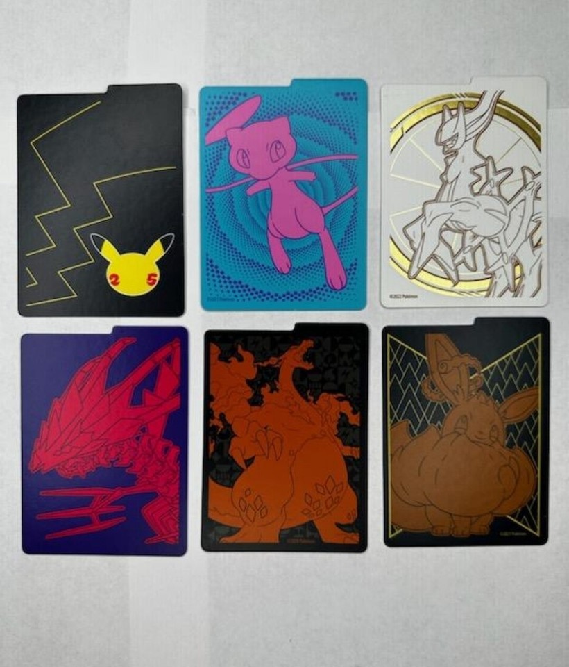 Pokemon Card Dividers Lot Of 6 No Duplicates | eBay