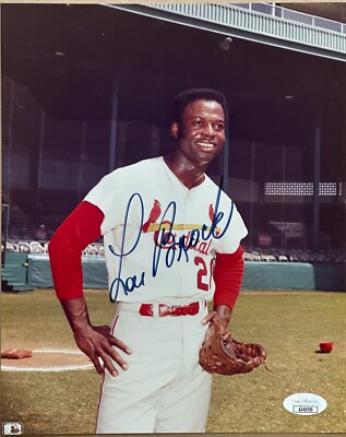 LOU BROCK Signed Autograph 8x10 Photo - MLB St Louis Cardinals JSA COA ...
