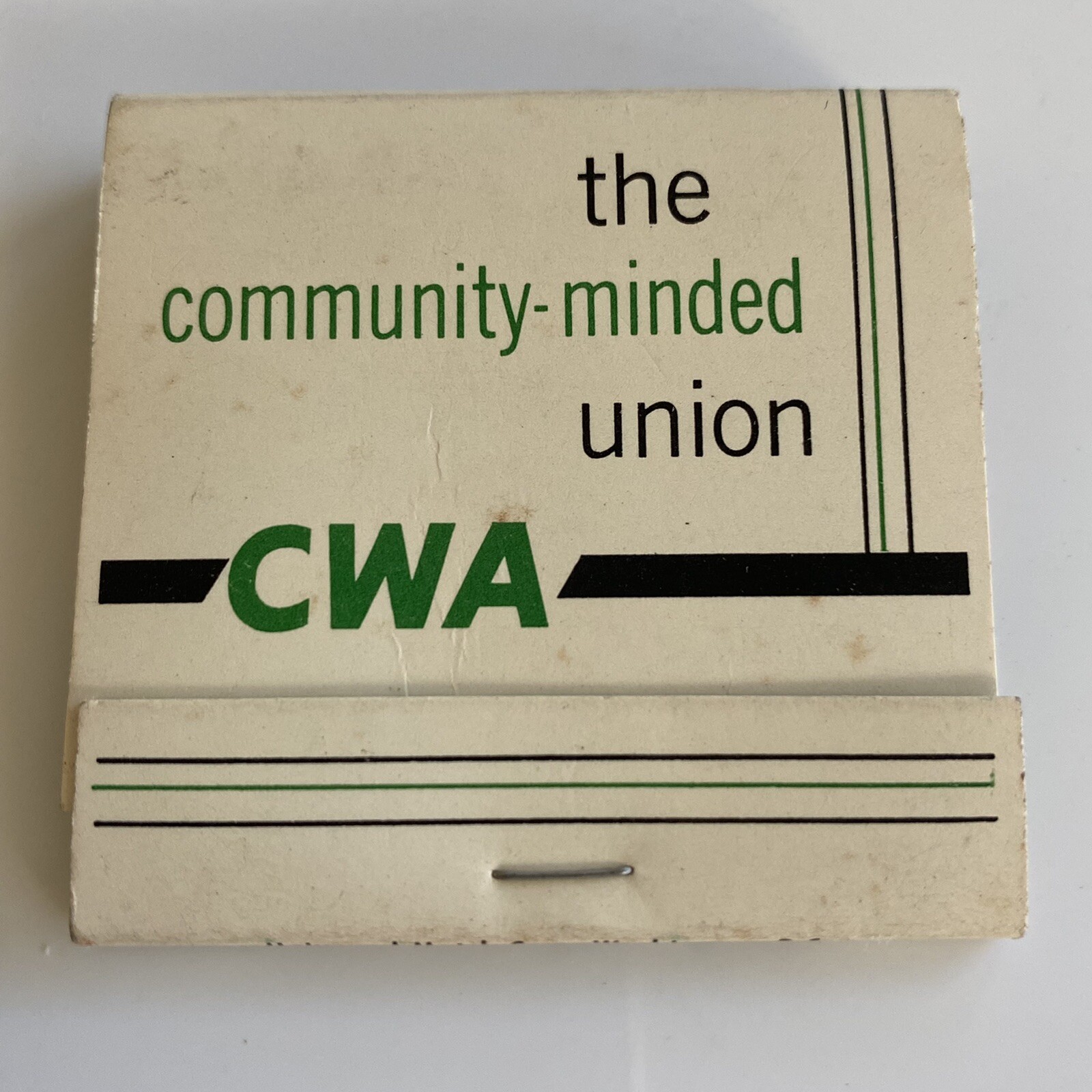 Vintage Full Matchbook - Communications Workers of America Union CWA | eBay
