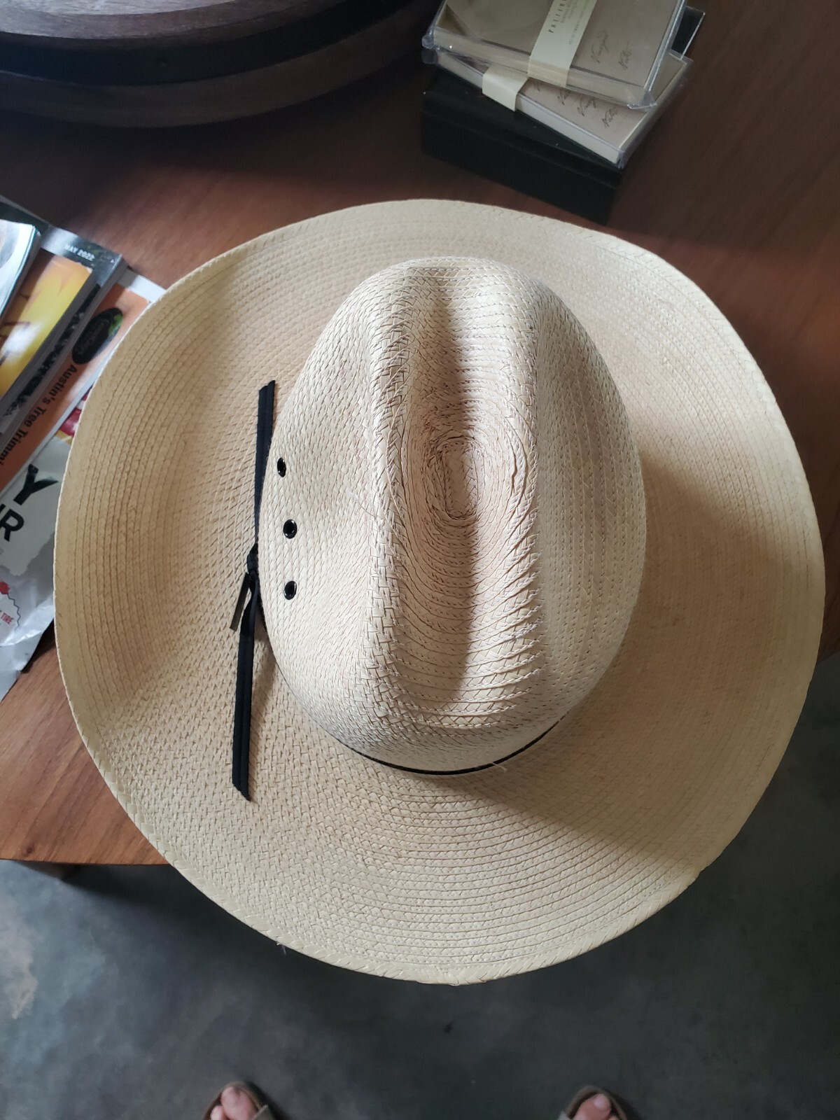 Larry Mahan's Straw Western Cowboy Hat by Milano Size… - Gem